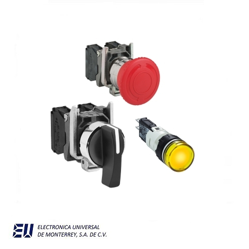 Botonería, Selectores y Pulsadores - Electrónica Universal de Monterrey