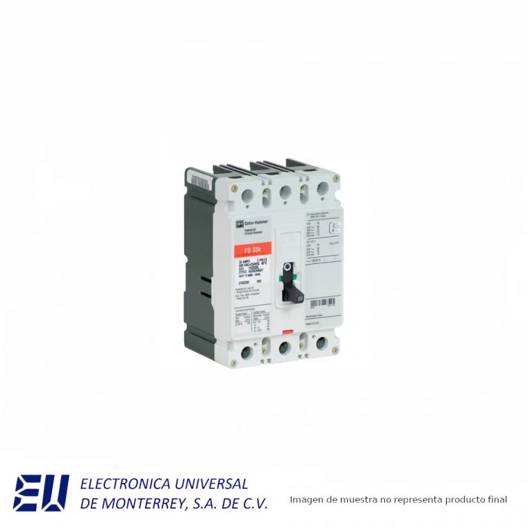 INTERRUPTOR TERMOMAGNETICO DE 3 POLOS SERIE C, 200 AMP, 600 VCA F FRAME EATON - FDB3200L ...