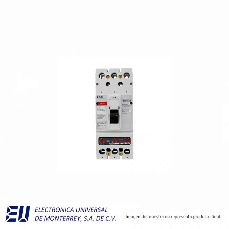 INTERRUPTOR TERMOMAGNETICO DE 3 POLOS SERIE C, 200 AMP, 600 VCA EATON - JD3200L - Electrónica ...